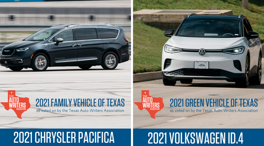 Texas Auto Writers Announce 2021 Vehicles of Texas
