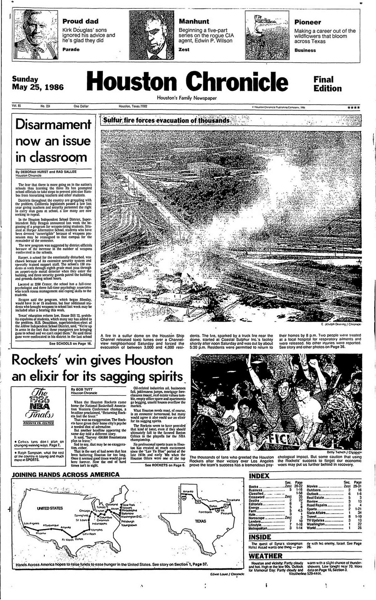 Today in Houston history, May 25, 1986: The Rockets lift the mood of a city