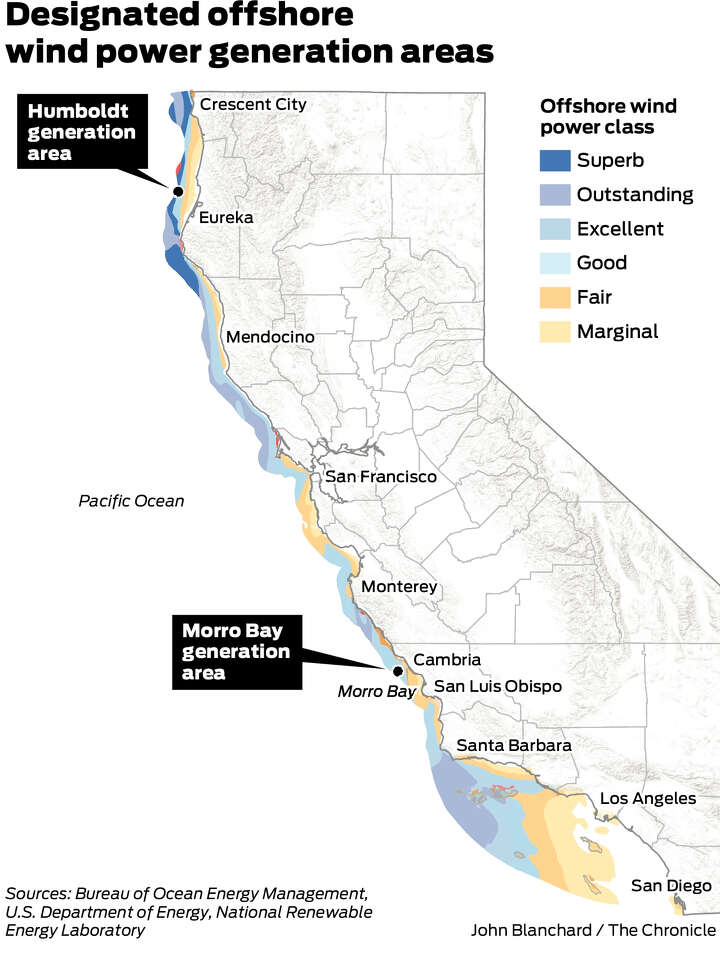 Biden officials, Newsom designate two areas off California coast for ...