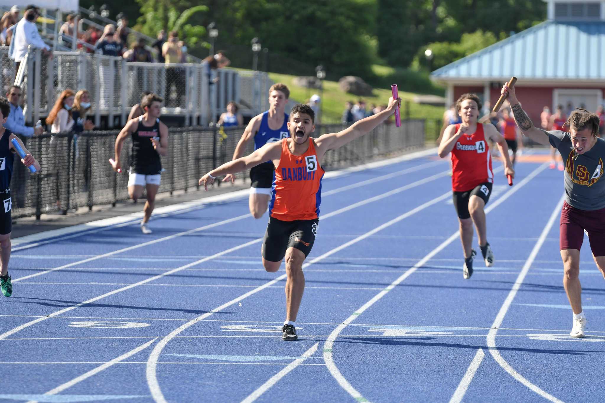 Danbury wins FCIAC boys track title, Greenwich second