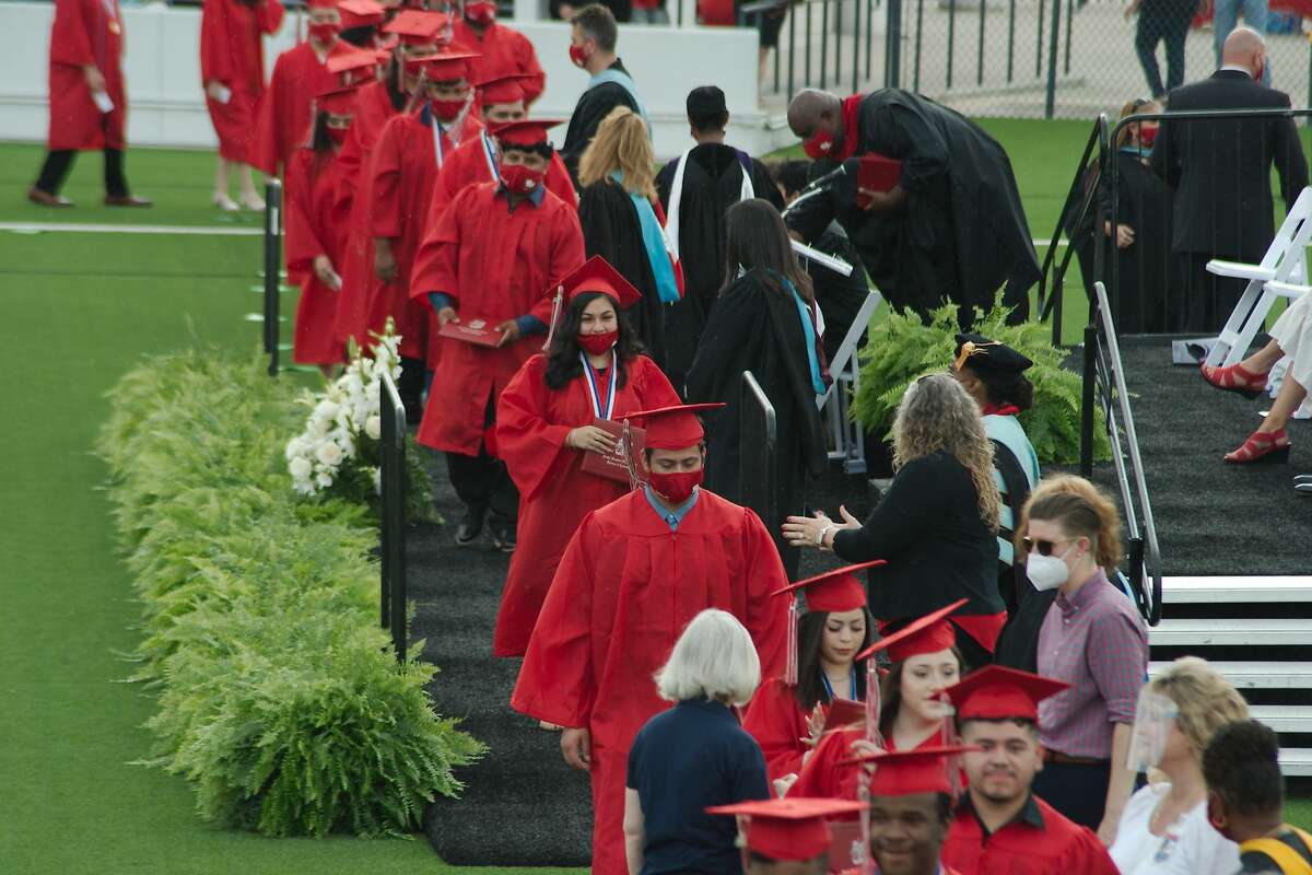 See scenes from South Houston High’s graduation ceremony