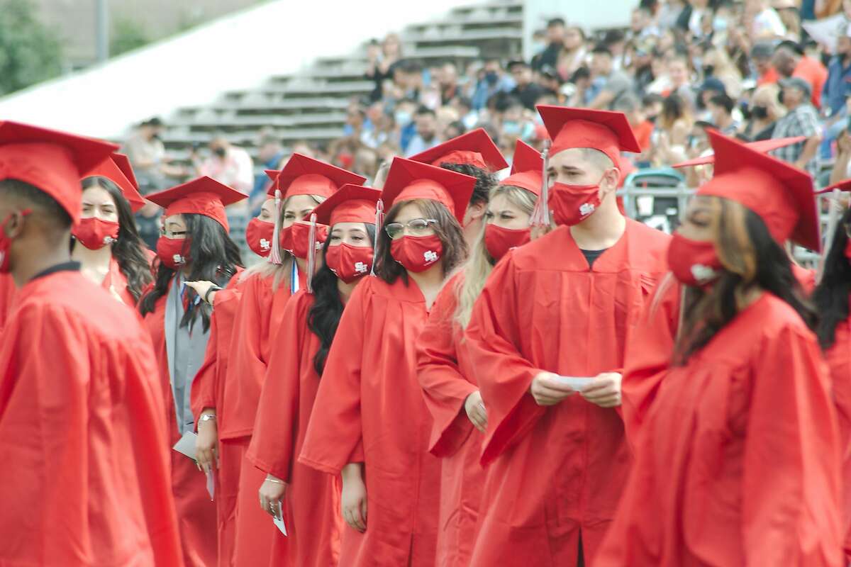 See scenes from South Houston High’s graduation ceremony