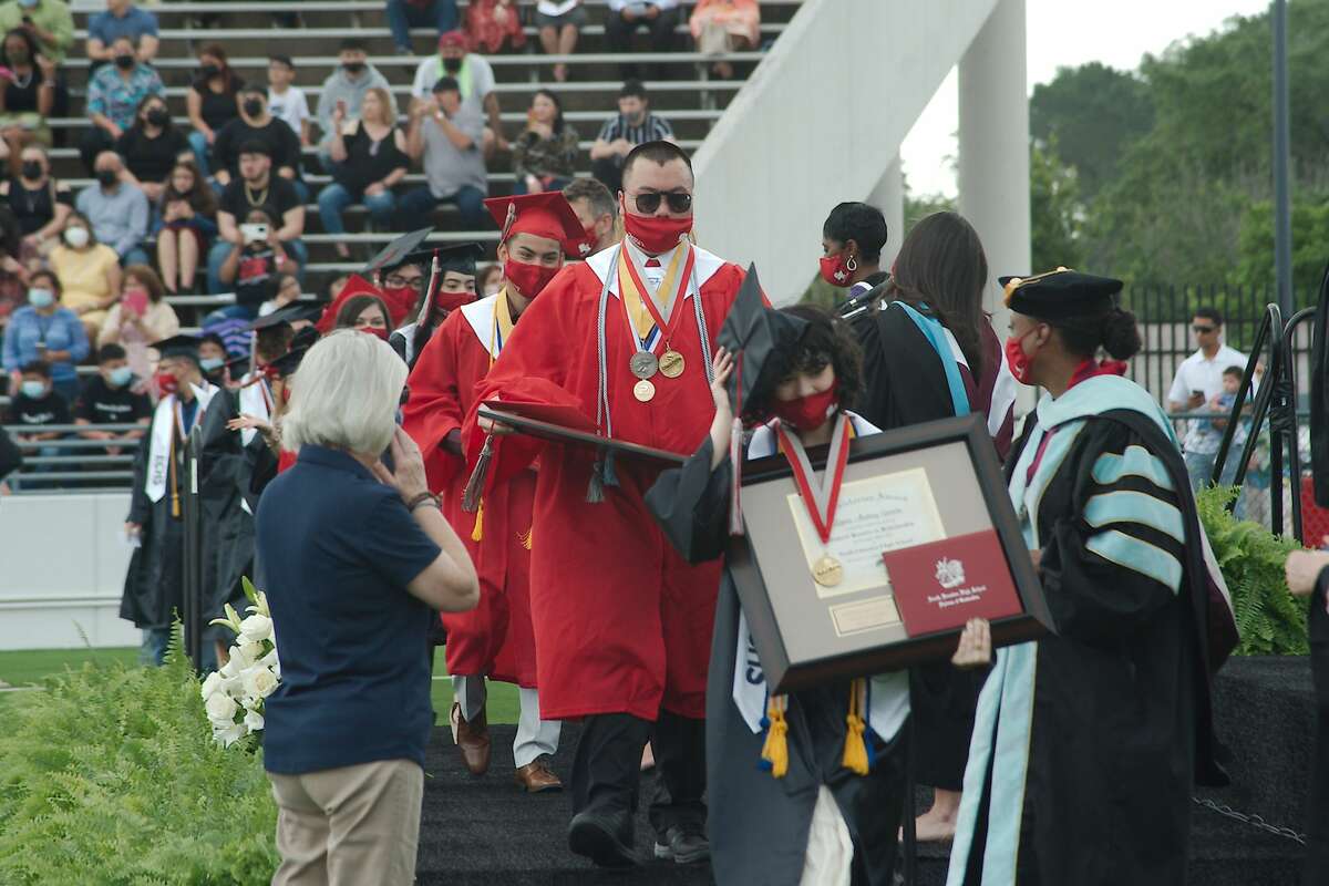 See scenes from South Houston High’s graduation ceremony