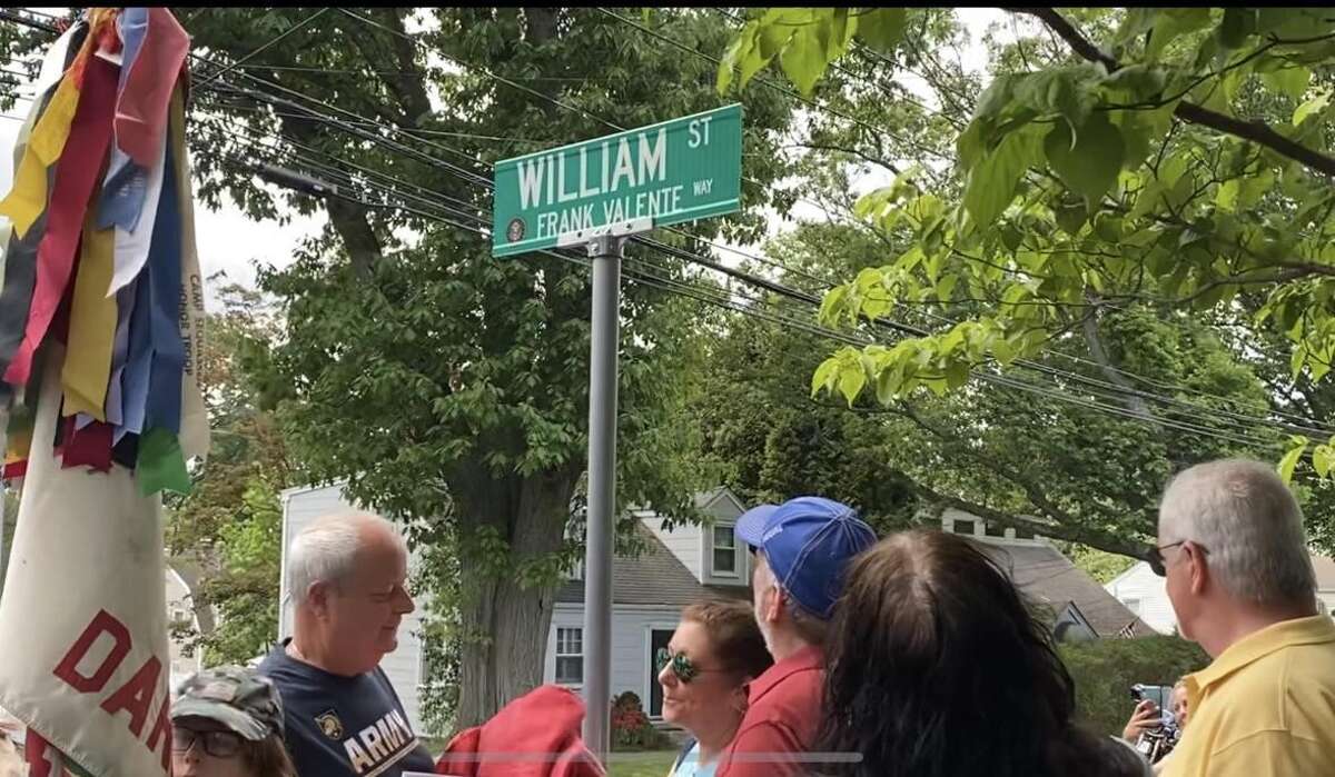 Darien names street in honor of WWII vet Frank Valente for ‘service to ...