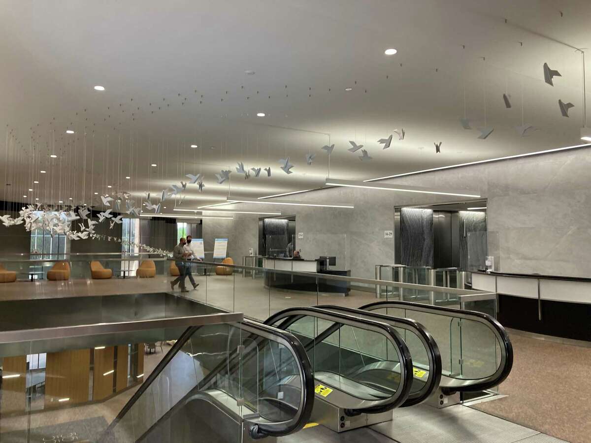 Marathon Oil Tower makeover wraps up ahead of namesake's exit