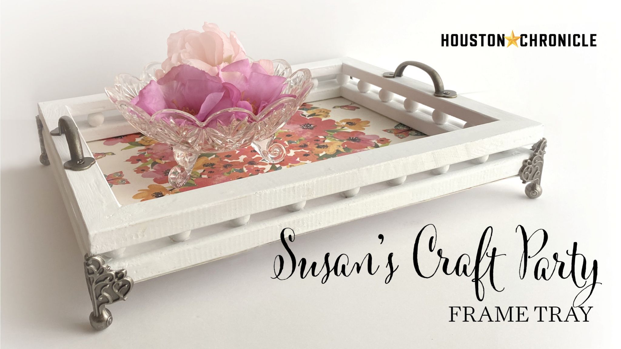 Here's how to make a tray using canvas frames with Susan's Craft Party