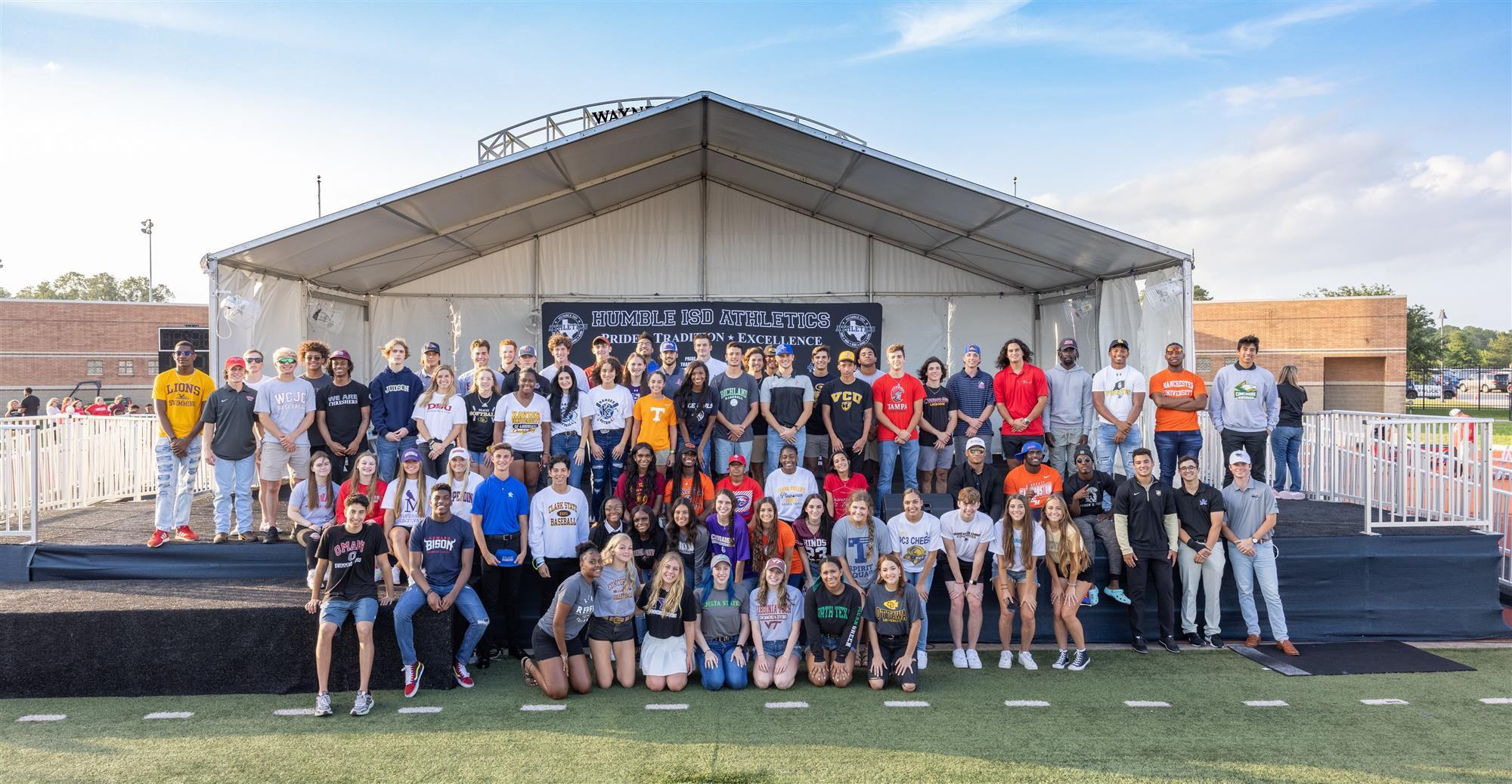 Humble ISD celebrates over 100 athletes headed to collegiate programs