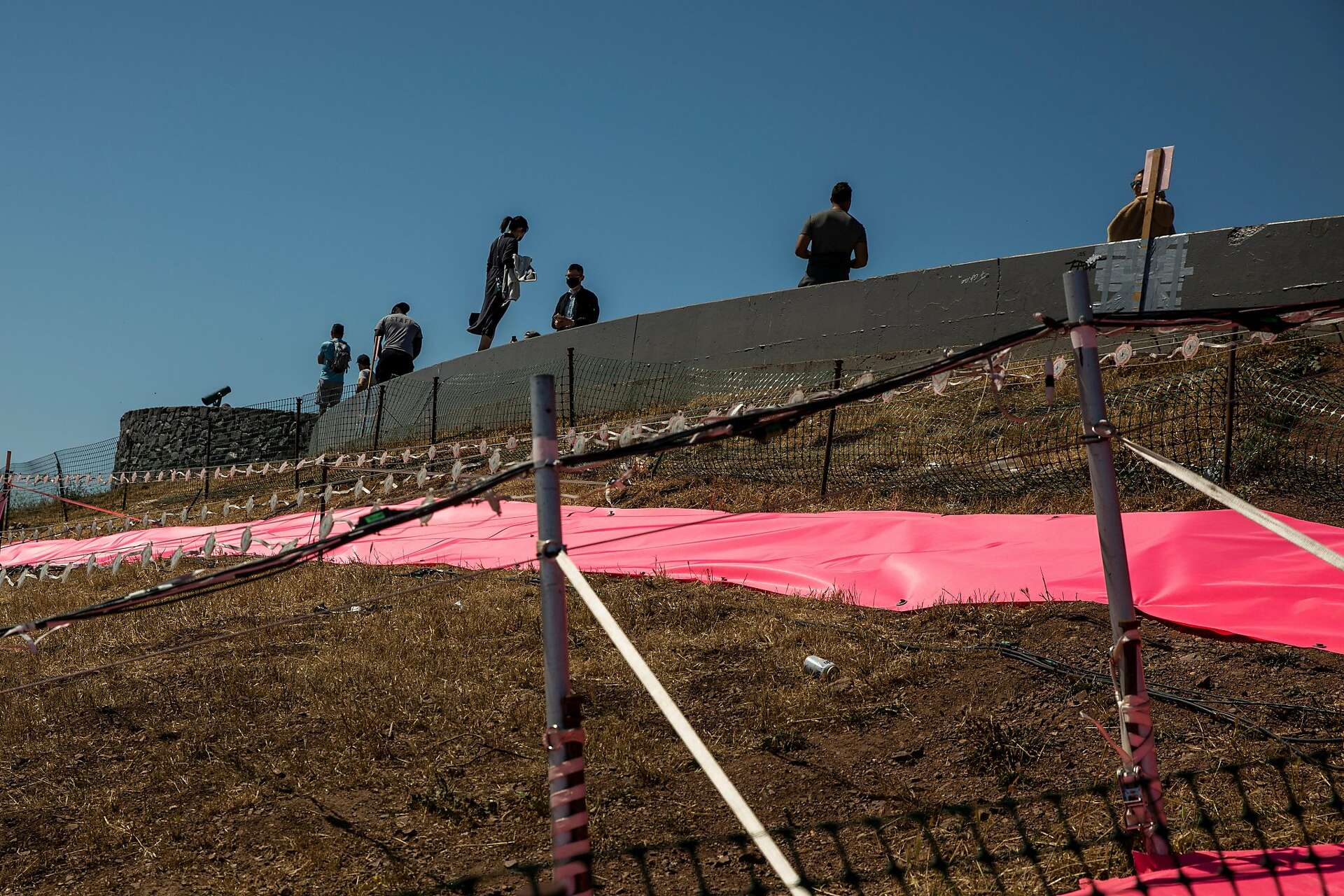 Pink Triangle installed on San Francisco’s Twin Peaks to start Pride Month