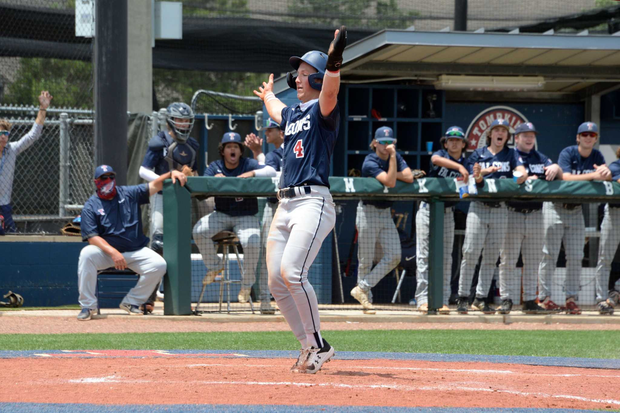 Tompkins ends best baseball postseason
