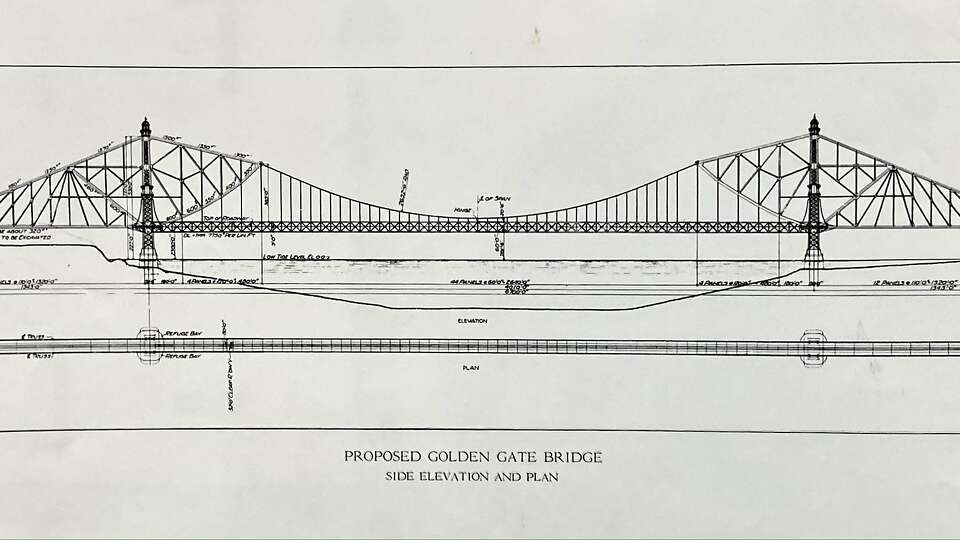 The Golden Gate Bridge’s first draft: 1922 design was an industrial mess