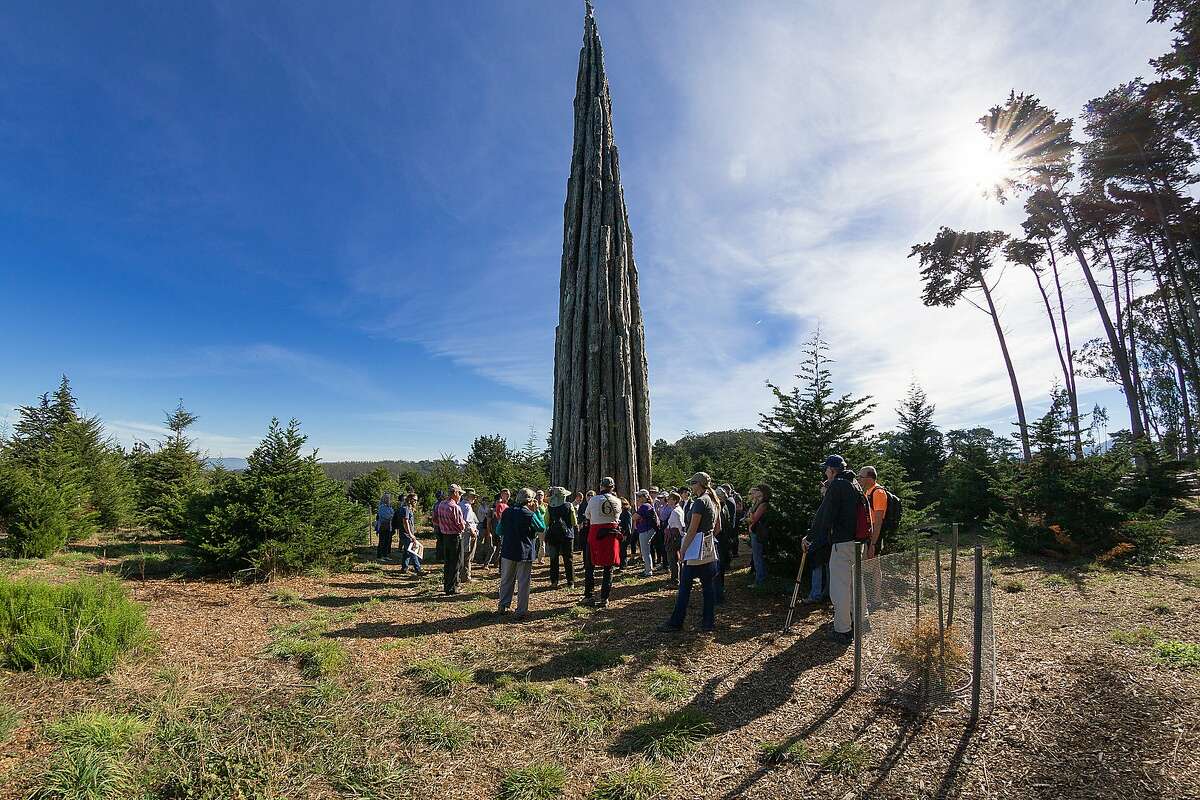 Presidio’s 100-foot Goldsworthy sculpture gets a new welcome, burns and all