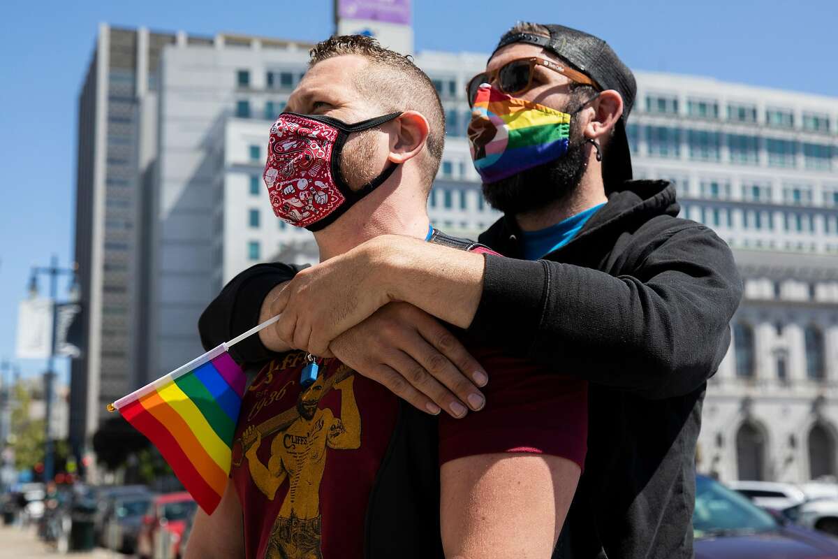 S.F. City Hall reopens to the public with Pride festivities and weddings