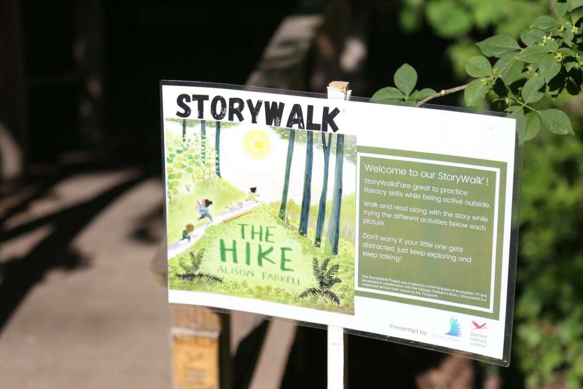 Reading’s become an outdoor activity with Darien’s Storywalks