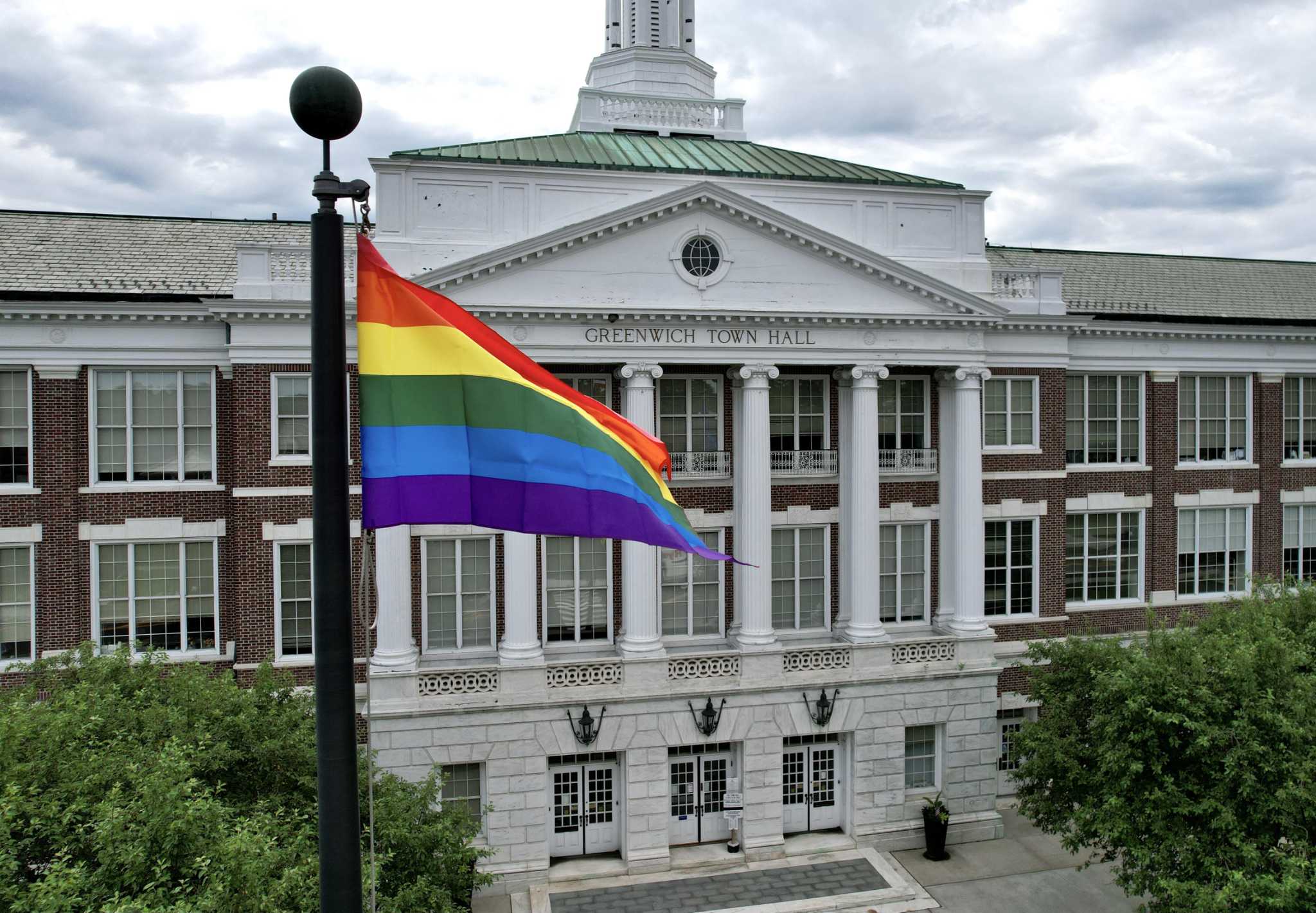 In Photos: Rainbow flag flies high over Greenwich Town Hall for Pride Month