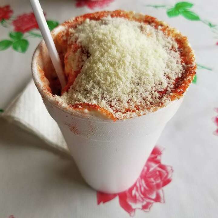 6 spots serving up elote en vaso that have the puro San Antonio stamp ...