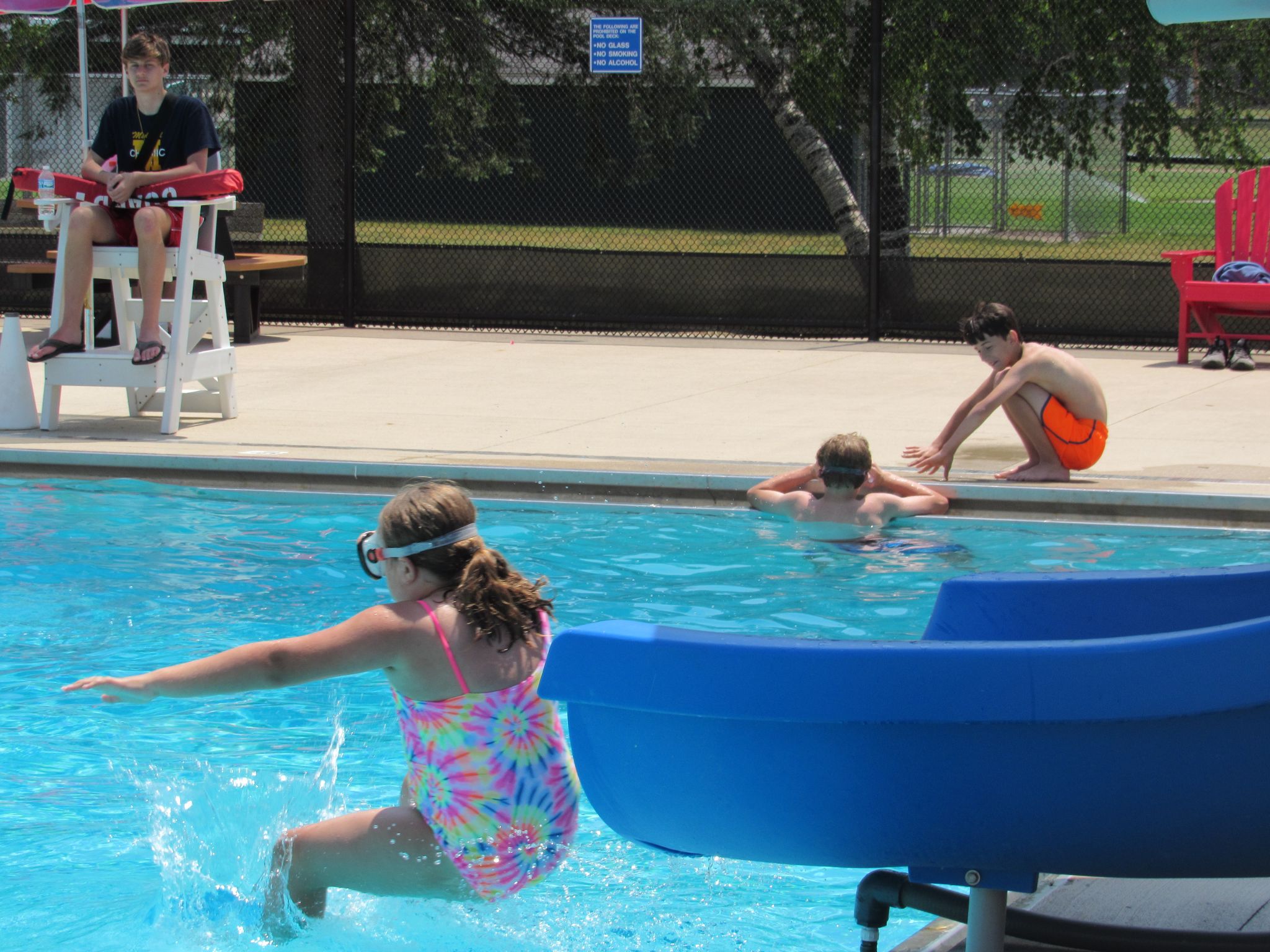 Swimmers dive back into Plymouth Park Pool