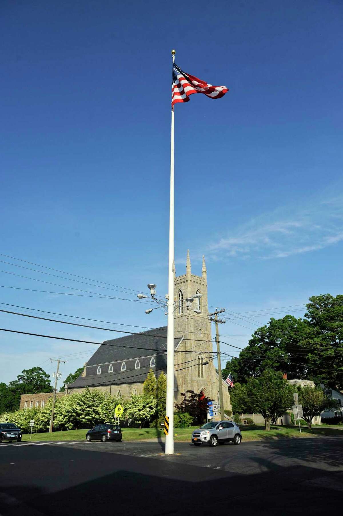Newtown's iconic flagpole is a top spot for car crashes. Here's why ...