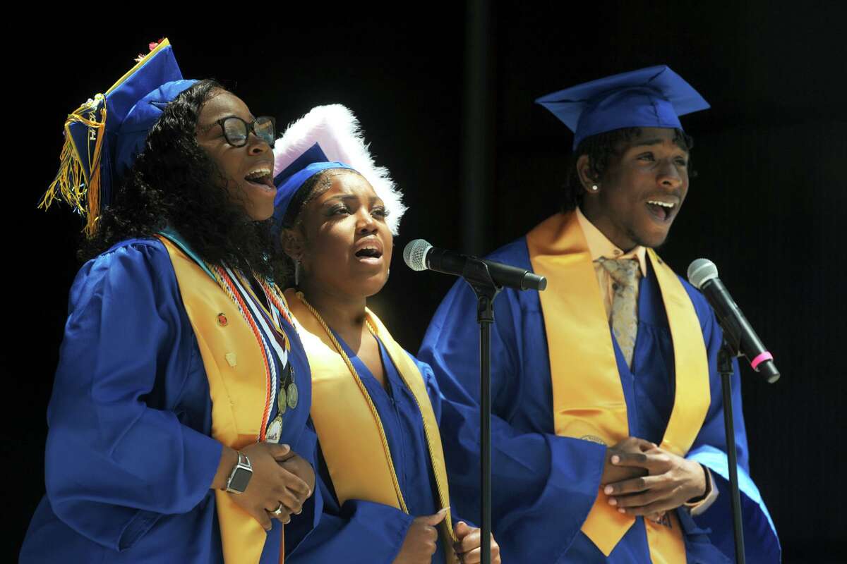 Photos: Bridgeport’s Harding High School celebrates its 2021 graduates