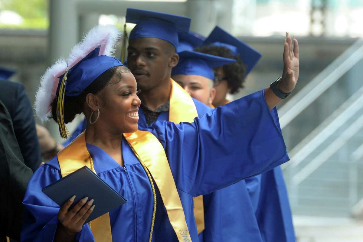 Photos: Bridgeport’s Harding High School celebrates its 2021 graduates