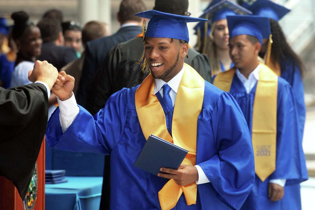 Photos: Bridgeport’s Harding High School celebrates its 2021 graduates