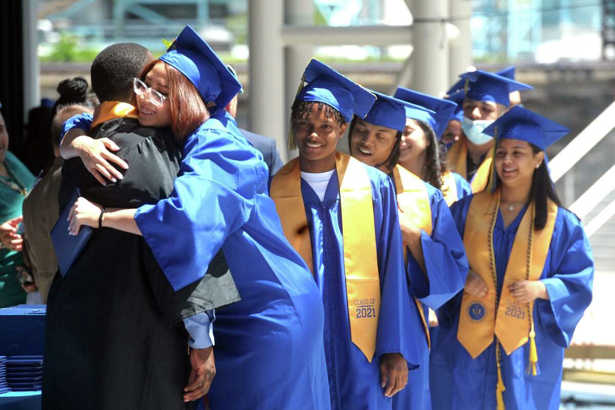Photos: Bridgeport’s Harding High School celebrates its 2021 graduates