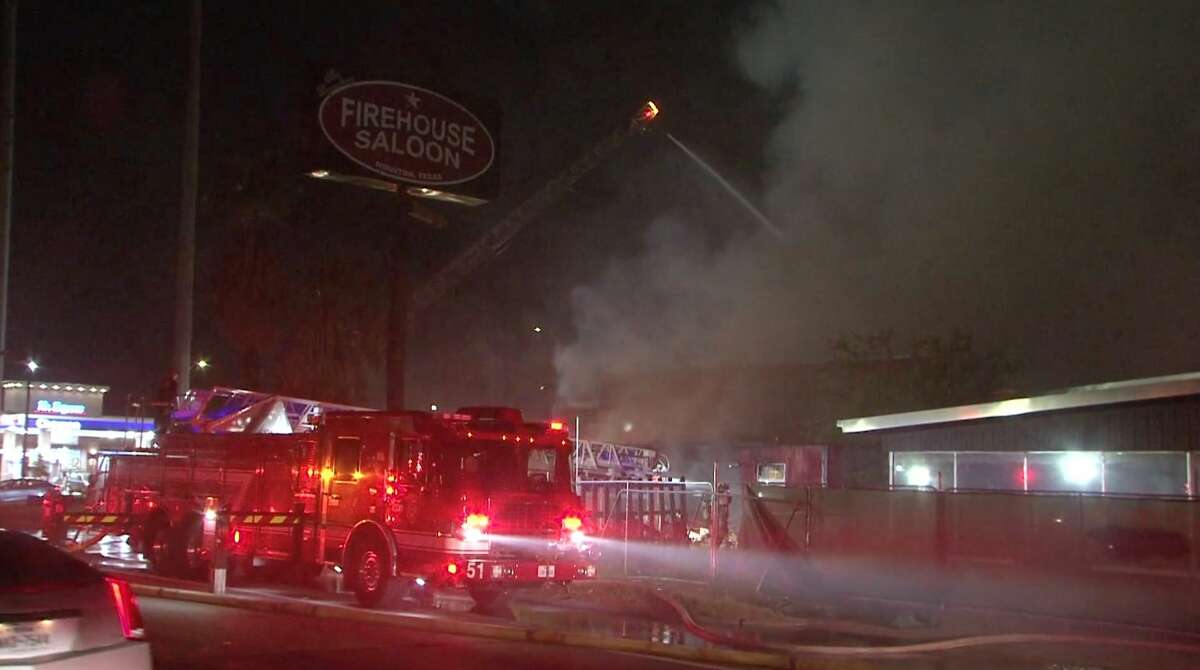 Houston's shuttered Firehouse Saloon burns to the ground
