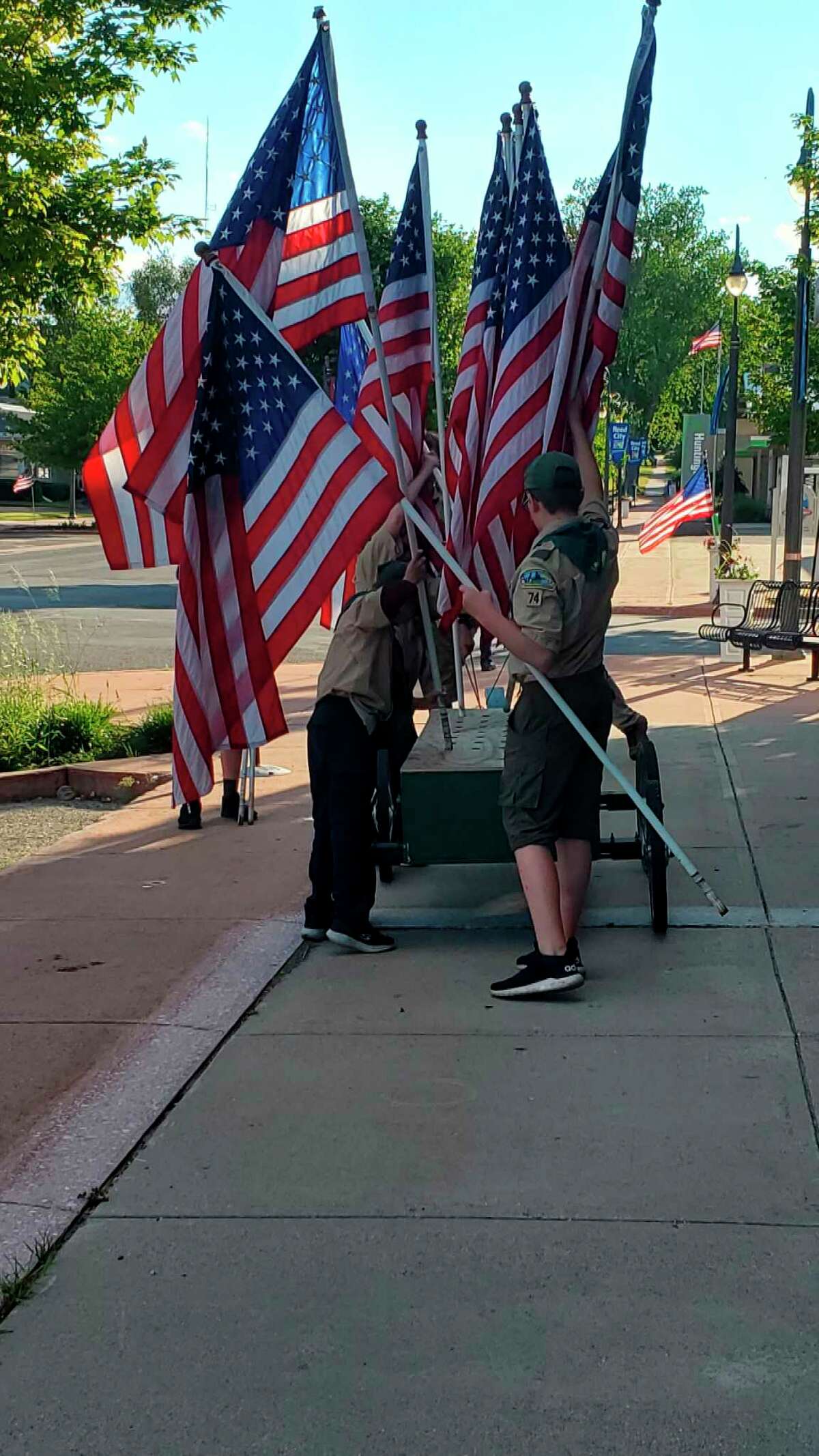 Scouts host flag retirement ceremony