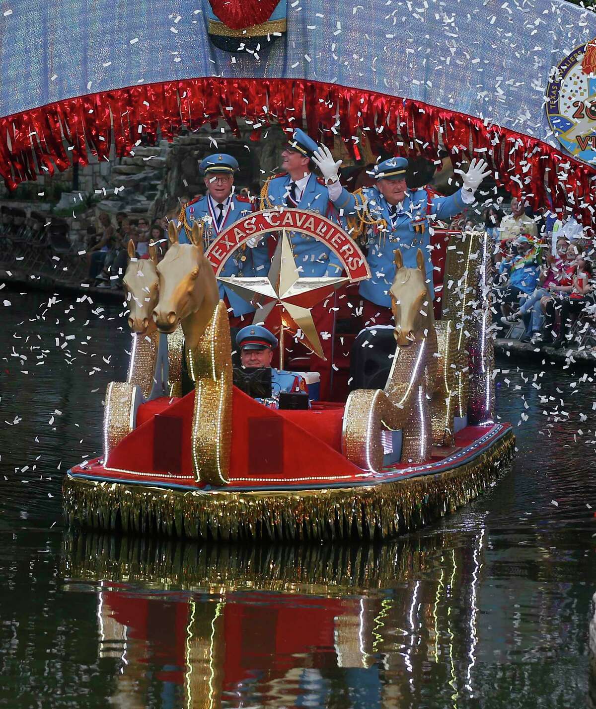 Fiesta crowd revels in return to normalcy at the Texas Cavalier River ...