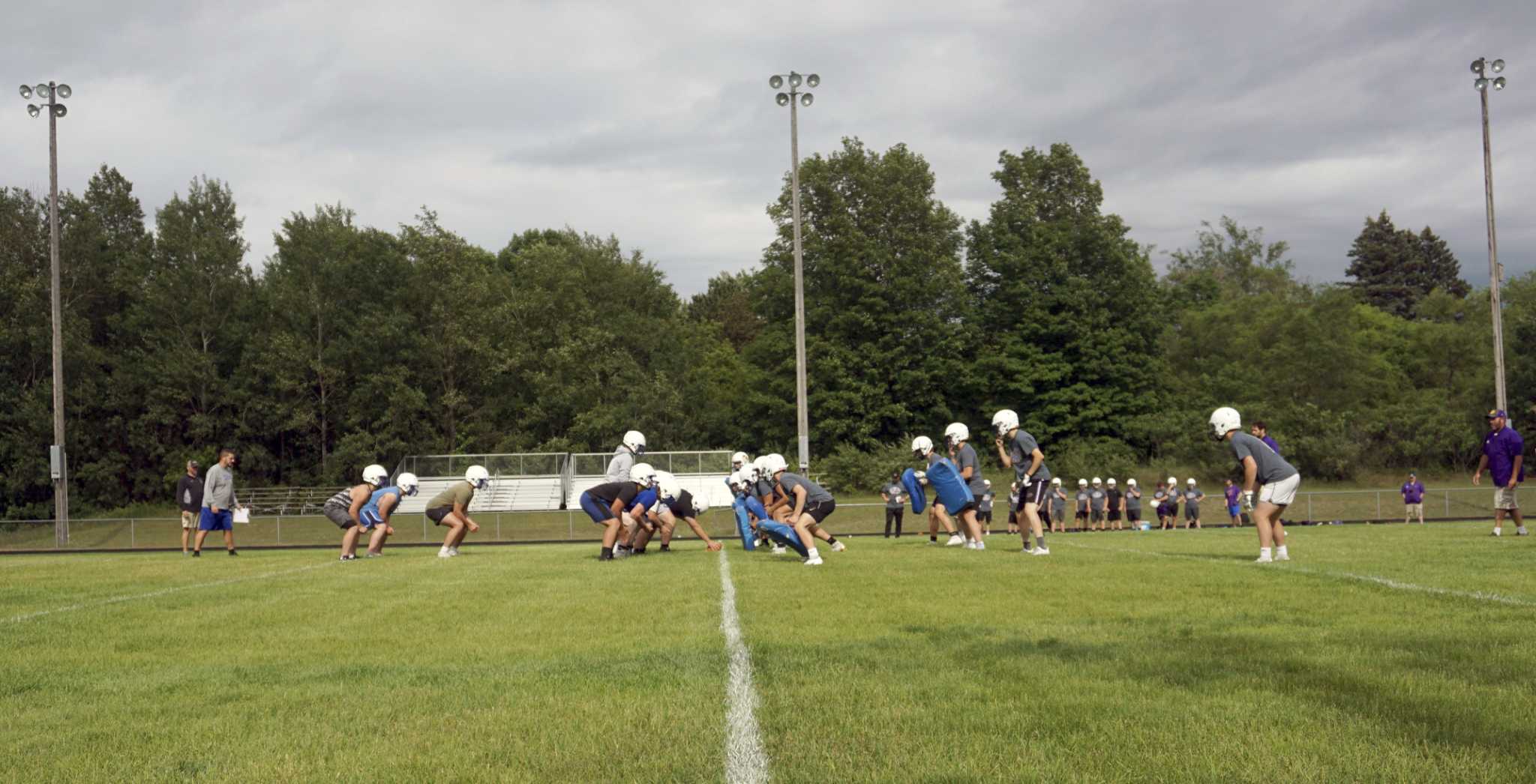 Morley Stanwood football team hosts joint practice with Greenville