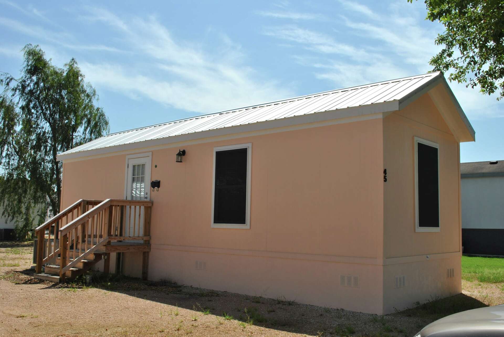 The coast meets country at this colorful tiny home community