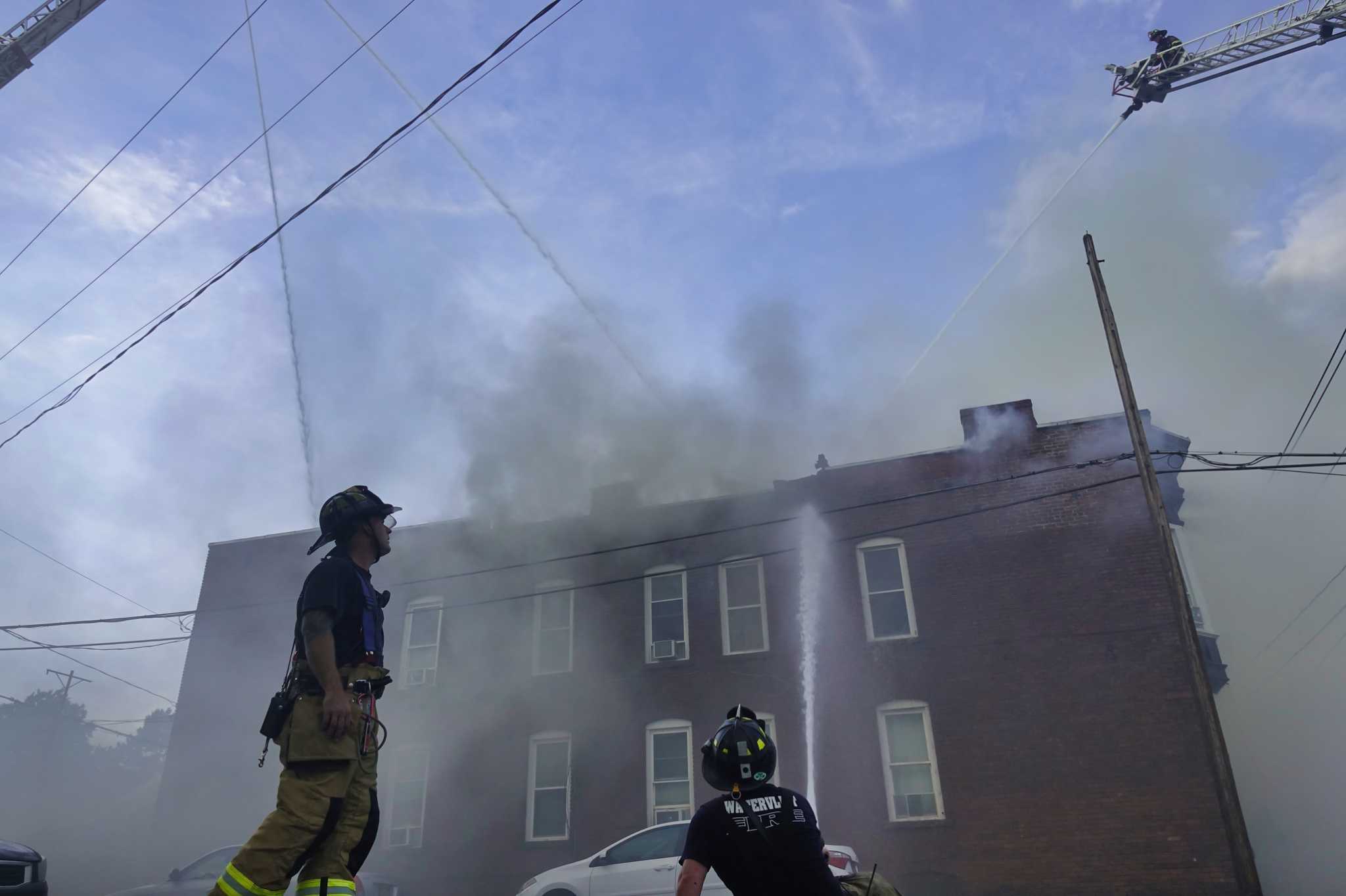 Firefighters treated for heat exhaustion at large Watervliet fire scene