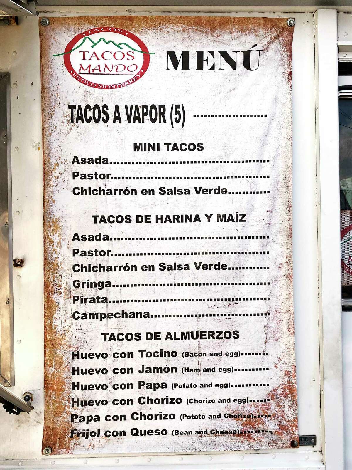 San Antonio’s best tacos al vapor are at Tacos Mando food truck, which ...