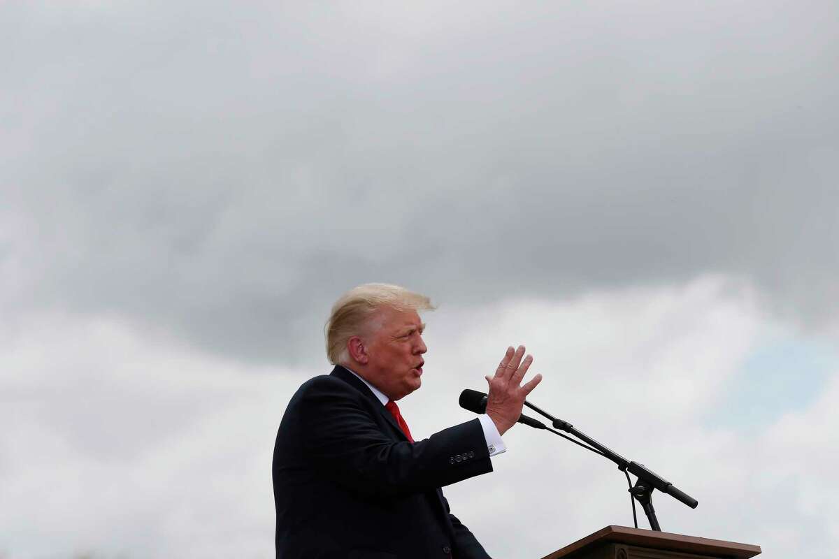 ‘We did a hell of a job': Donald Trump slams Biden in return to Texas ...