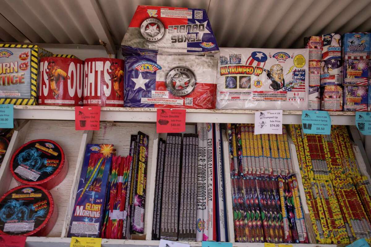 Firework stands ready for business after rainy week