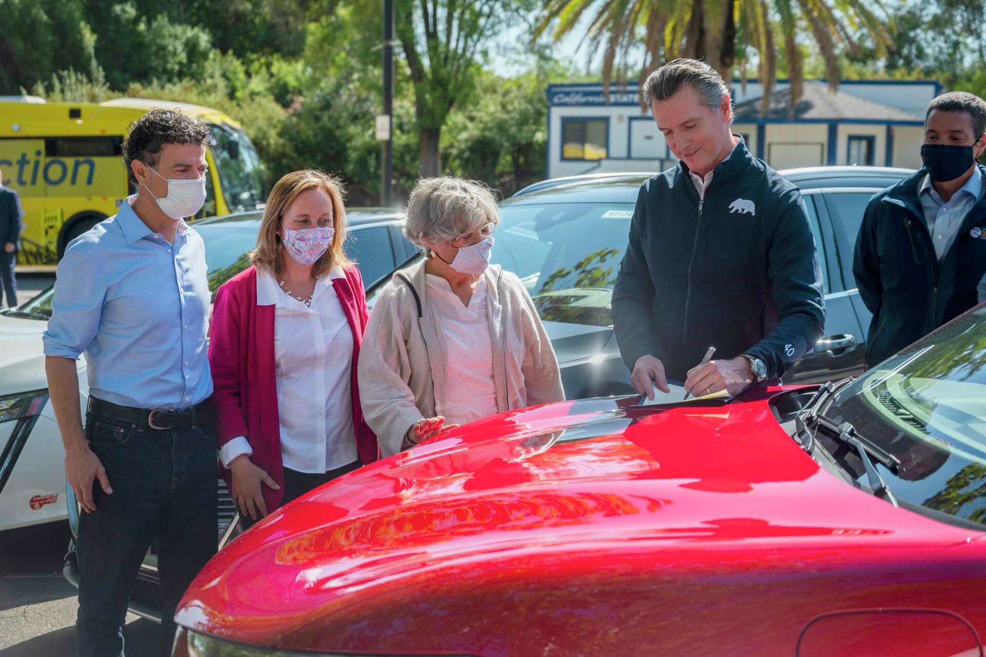 Gavin Newsom champions electric cars. Could he tank a measure to pay for them