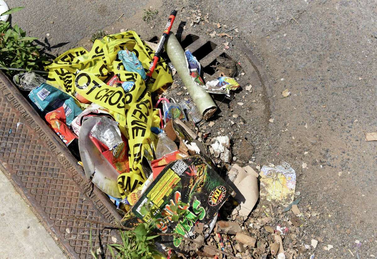 Holiday hangover: Firework blasts leave piles of debris in Schenectady ...