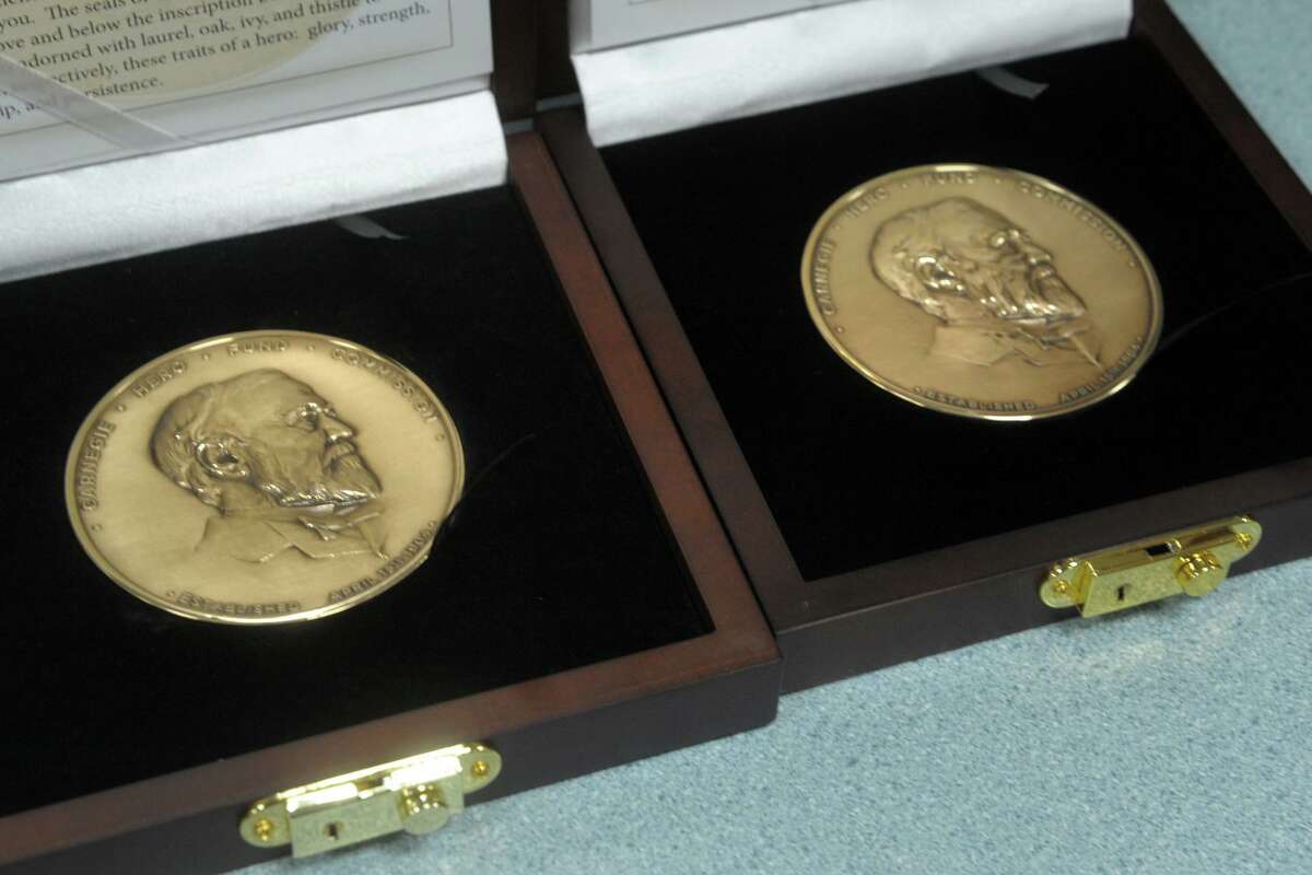 Brothers presented Carnegie Medals for ice rescue in Fairfield