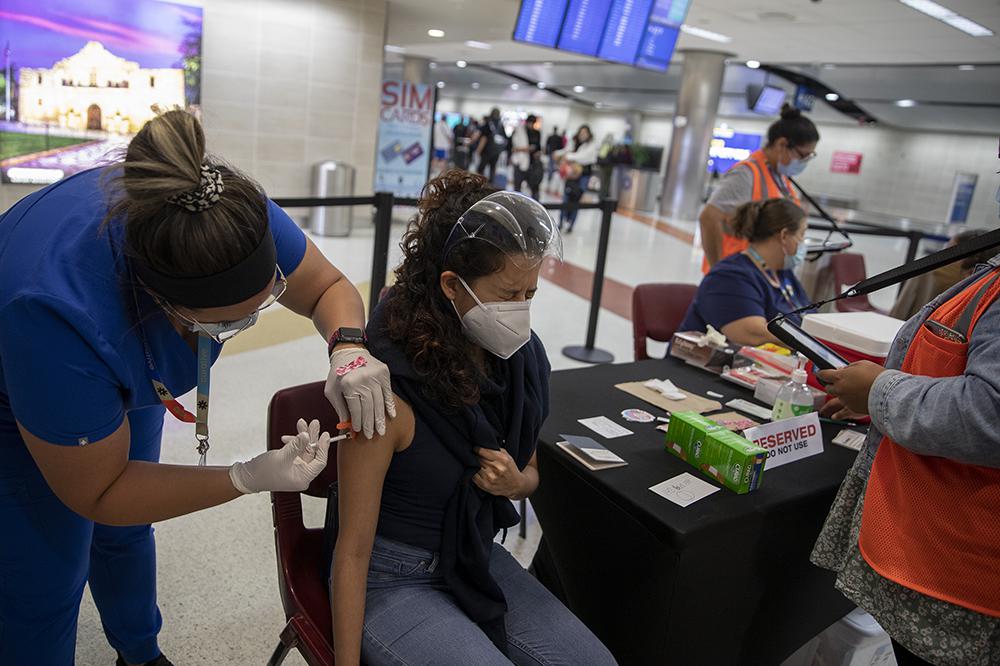 Vaccine shots available at San Antonio International