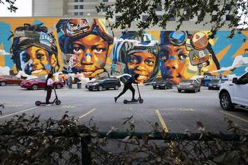 Best Houston murals downtown: Houston is Inspired, George Floyd