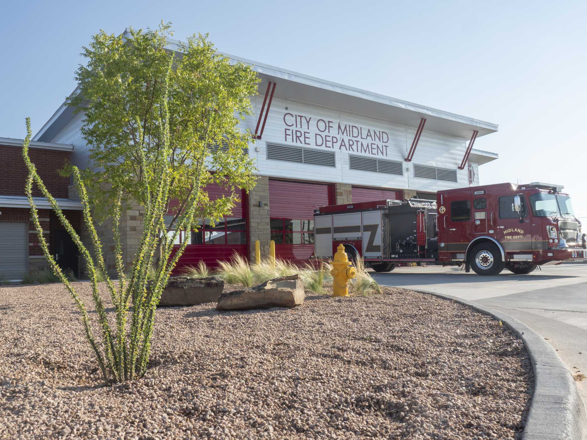 Midland Fire Department responds to fire west of Midland