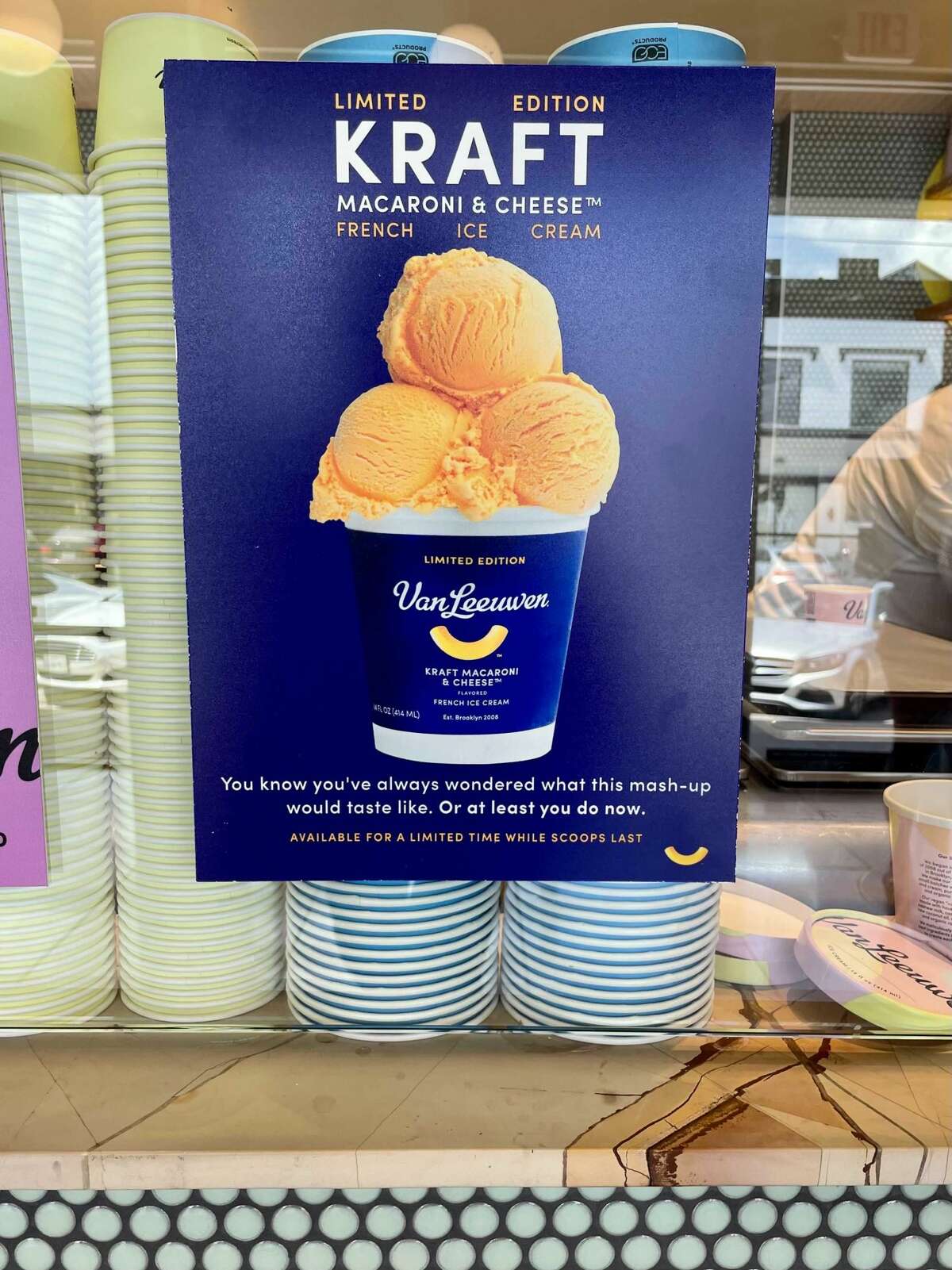 I tried the Kraft mac and cheese ice cream so you don't have to