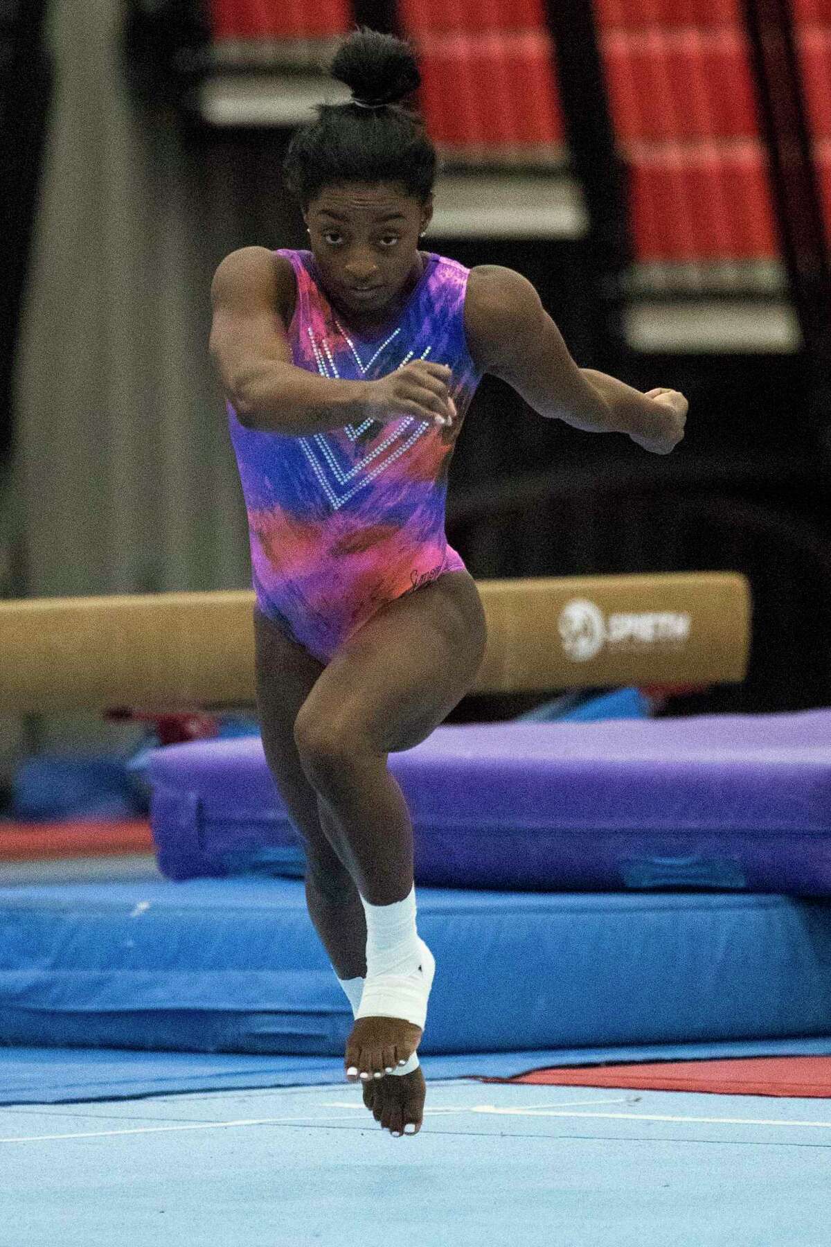 The physics of Simone Biles and her routines