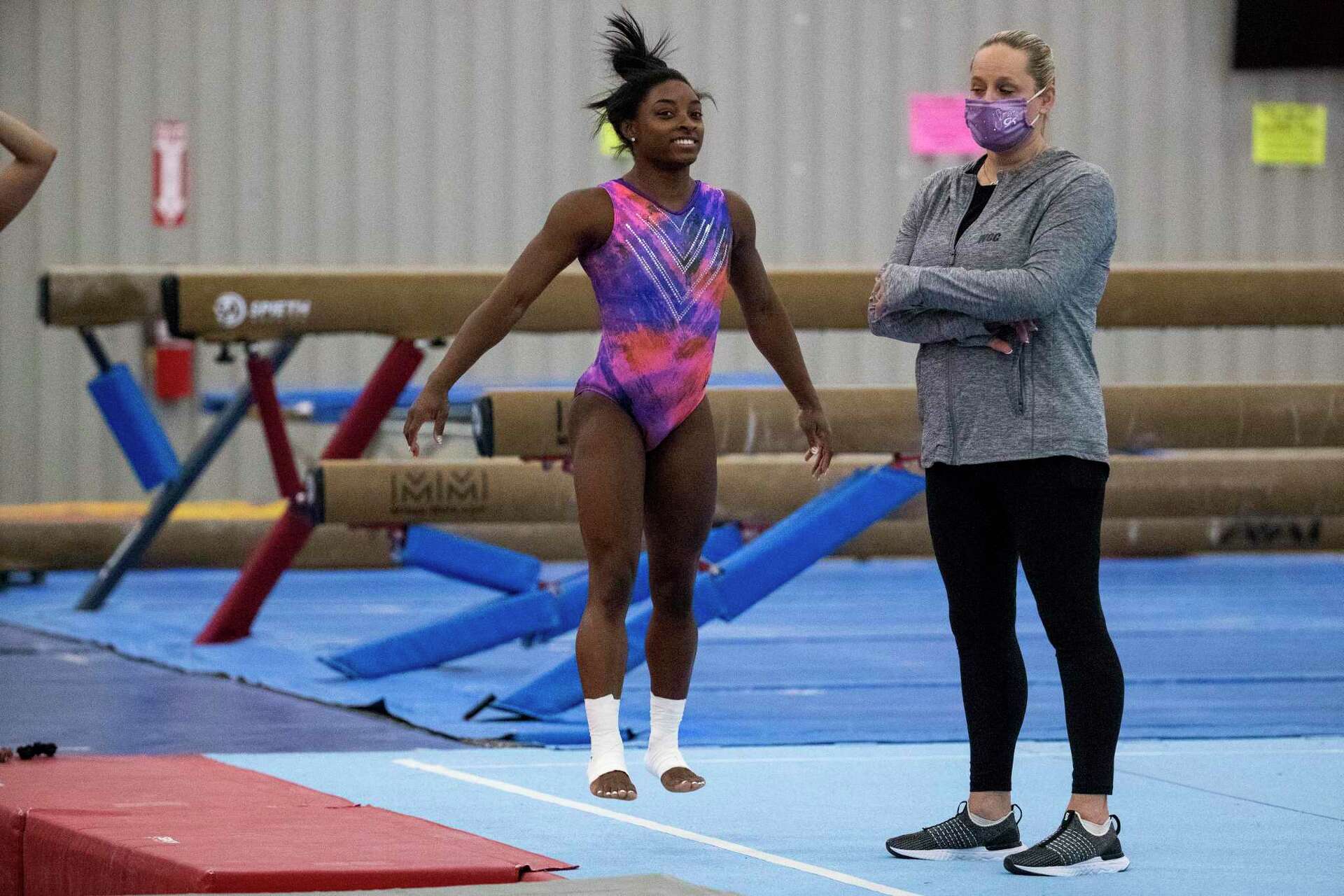 The physics of Simone Biles and her routines