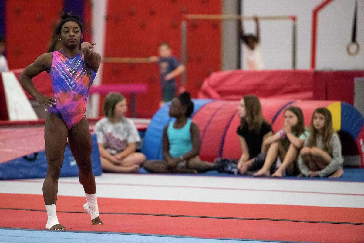 The physics of Simone Biles and her routines