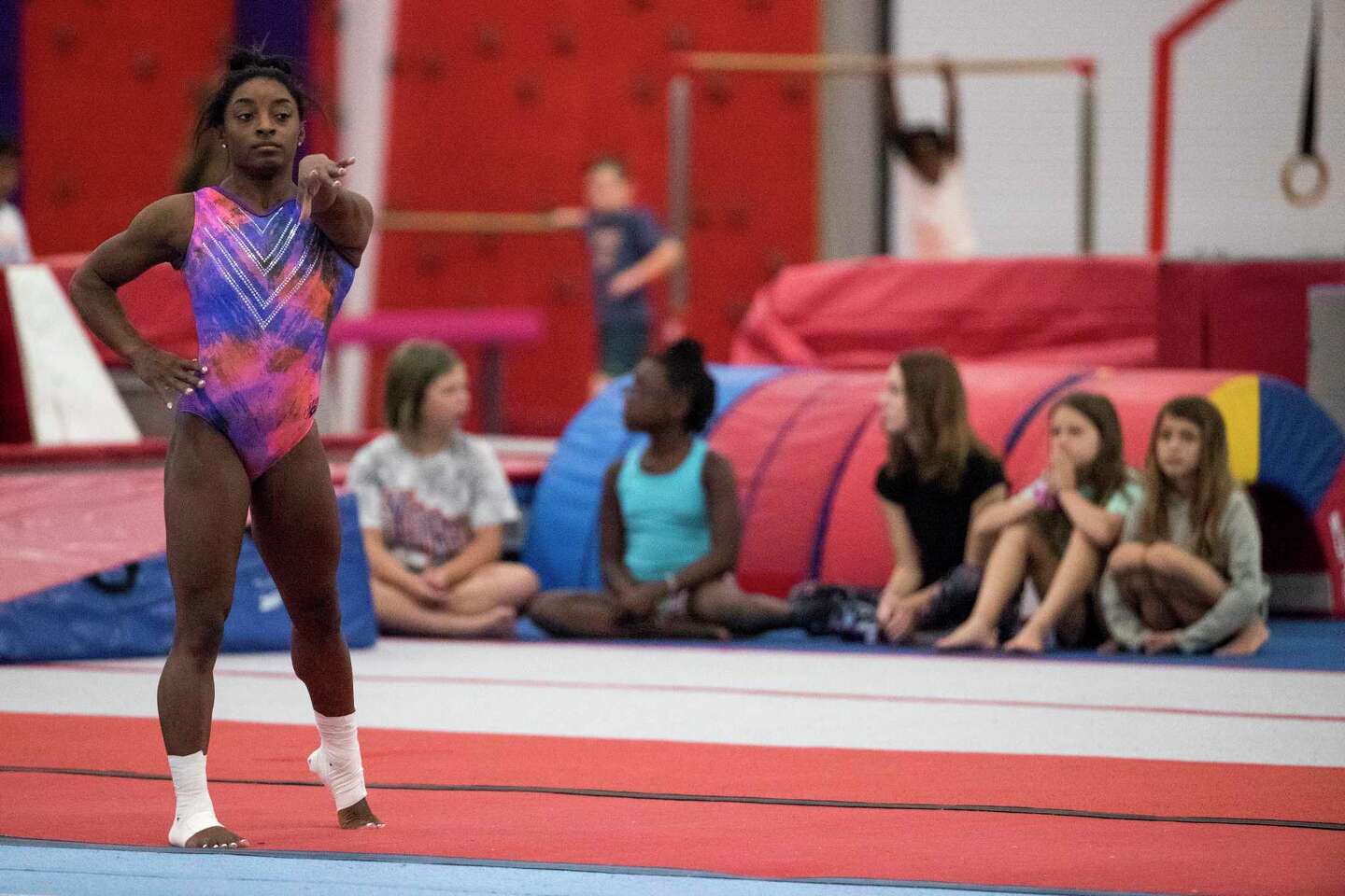 The physics of Simone Biles and her routines