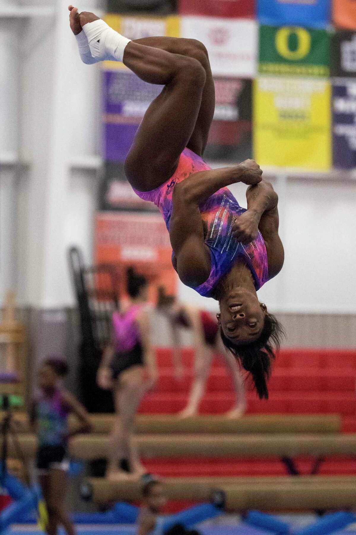 The physics of Simone Biles and her routines