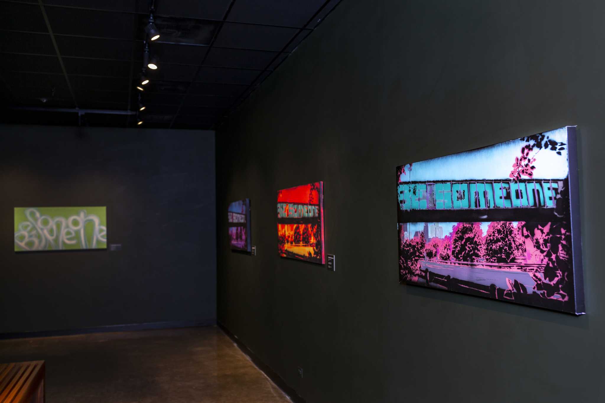 'Be Someone' graffiti artist exhibits work at the University of Houston ...