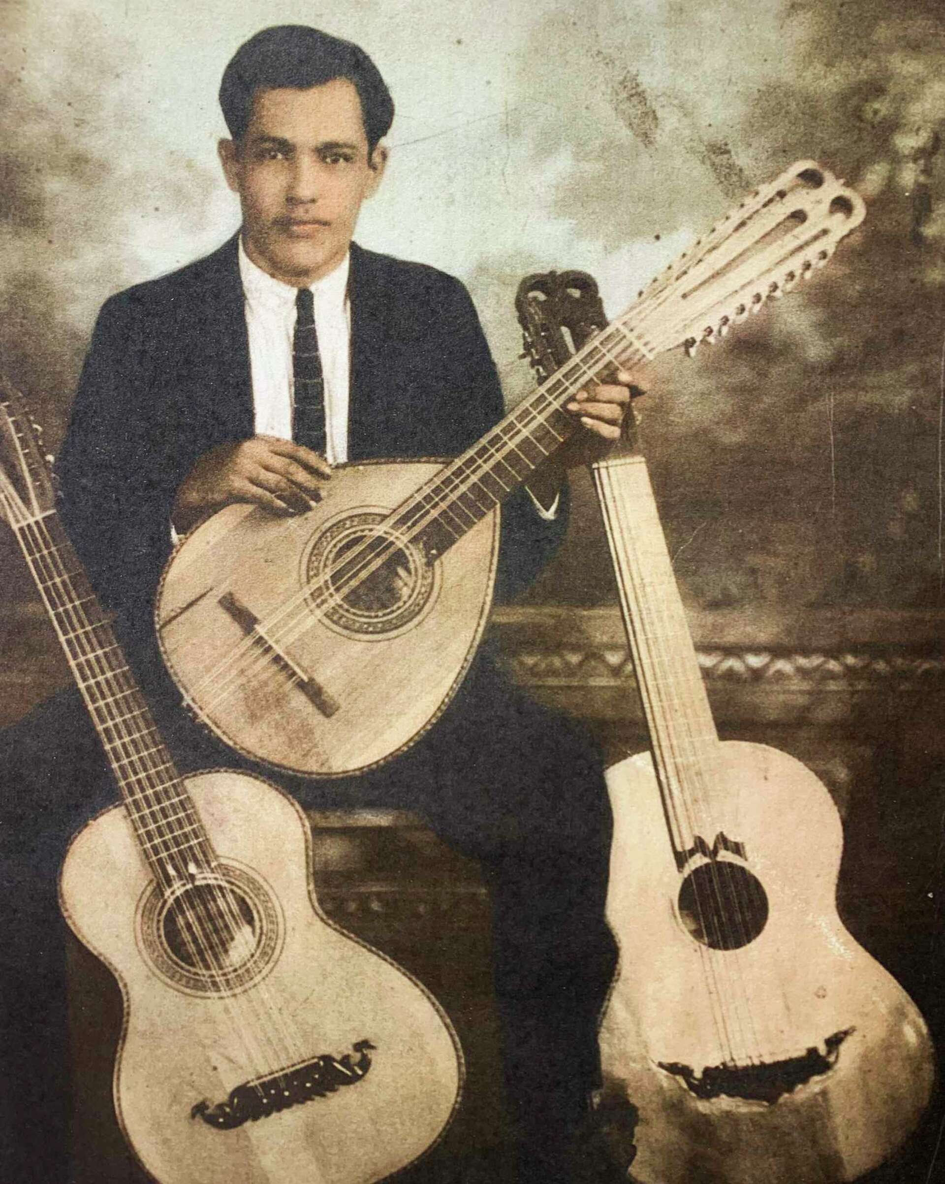 San Antonio-made Macias custom bajos sextos the instruments of choice for conjunto musicians for ...