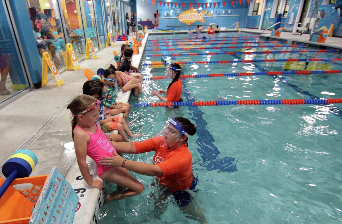 Office building-turned-swim school: Kids learn water safety habits at ...