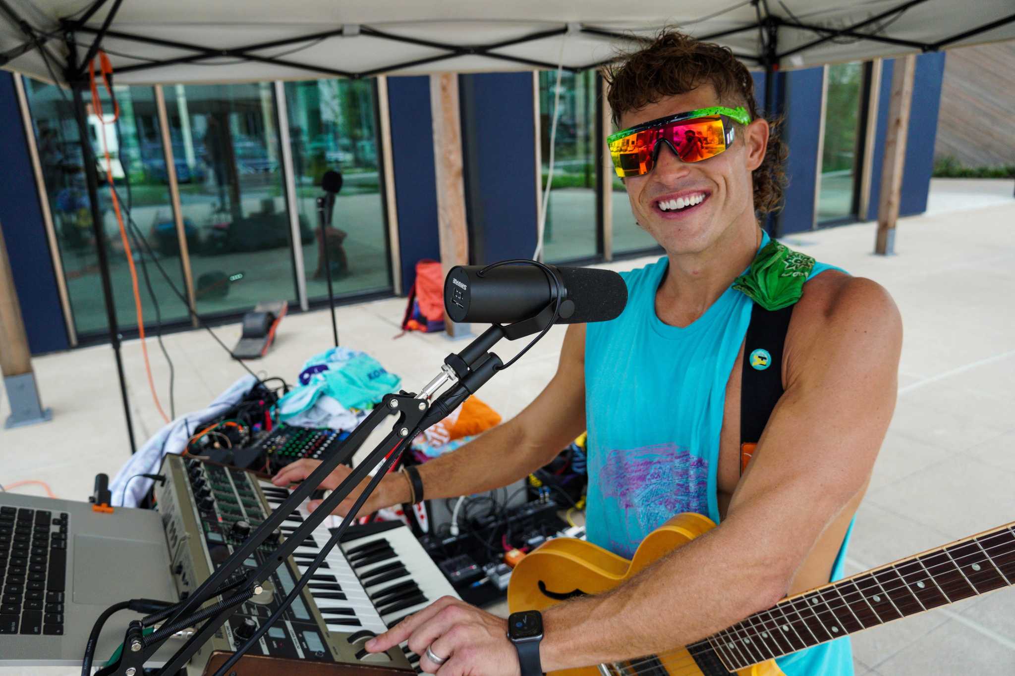 How Heights became home to Legacy Man — a shirtless rollerblading music ...